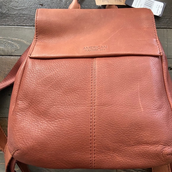 American Leather Co. | Bags | New American Leather Co Leather Backpack ...